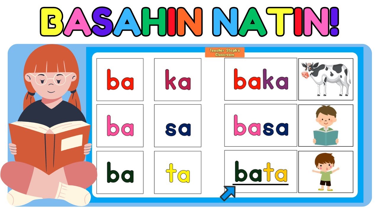 Halina't Matutong Magbasa | Pagbasa ng mga Salitang may Dalawang Pantig ...
