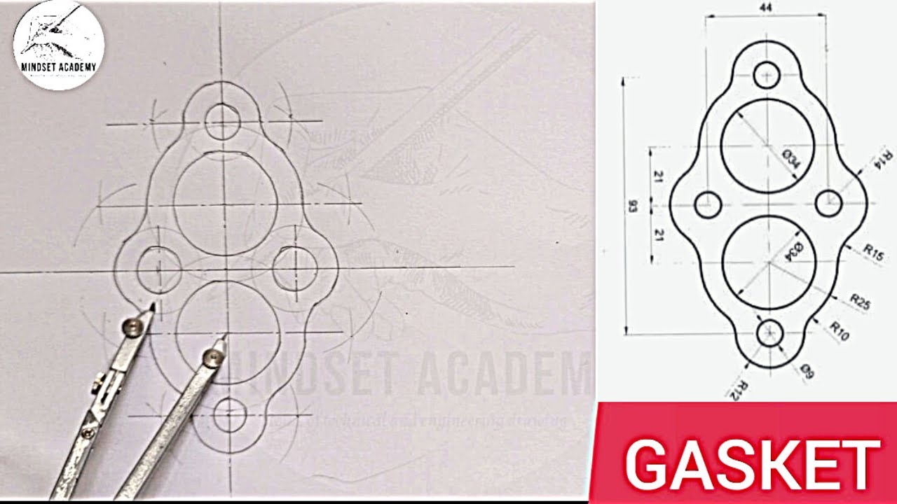 CARBURETOR GASKET USING PRINCIPLES OF TANGENCY IN TECHNICAL DRAWING AND ENGINEERING GRAPHICS ...