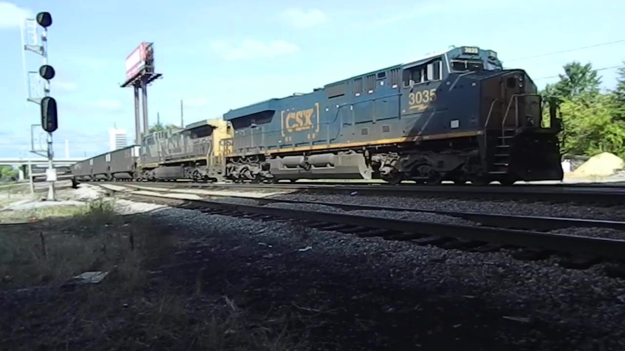 CSX 3035 Leads Coal Train - 7/18/2024 - YouTube