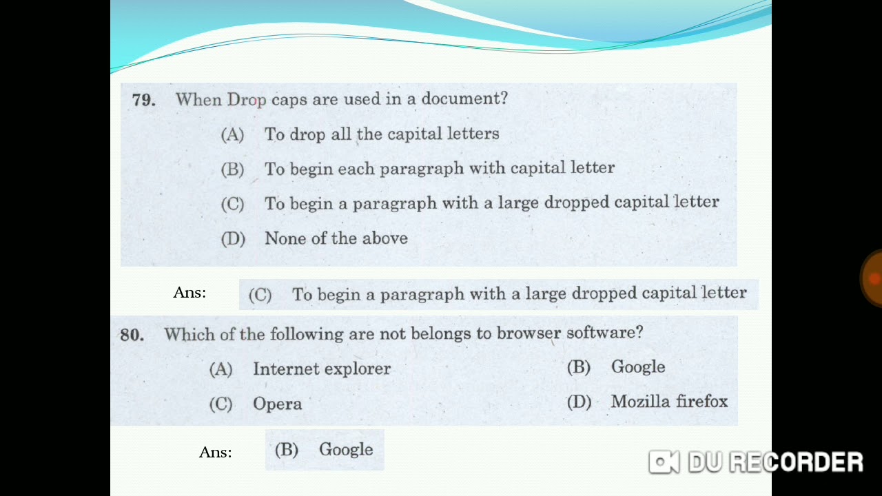 Previous question paper analysis for typist clerk/Computer Assistant ...