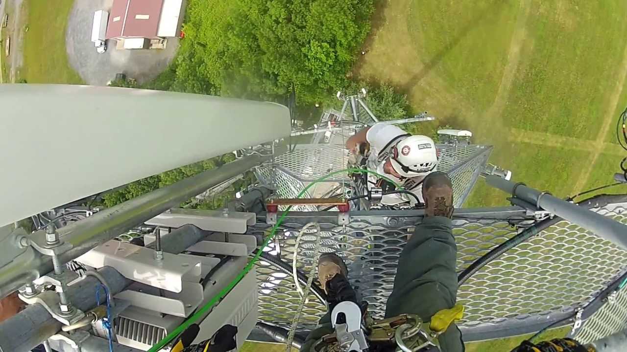 Tower Workers Working