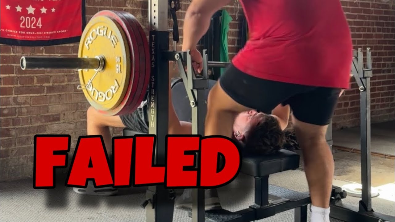I Failed My Bench Press PR and Here's Why... - YouTube