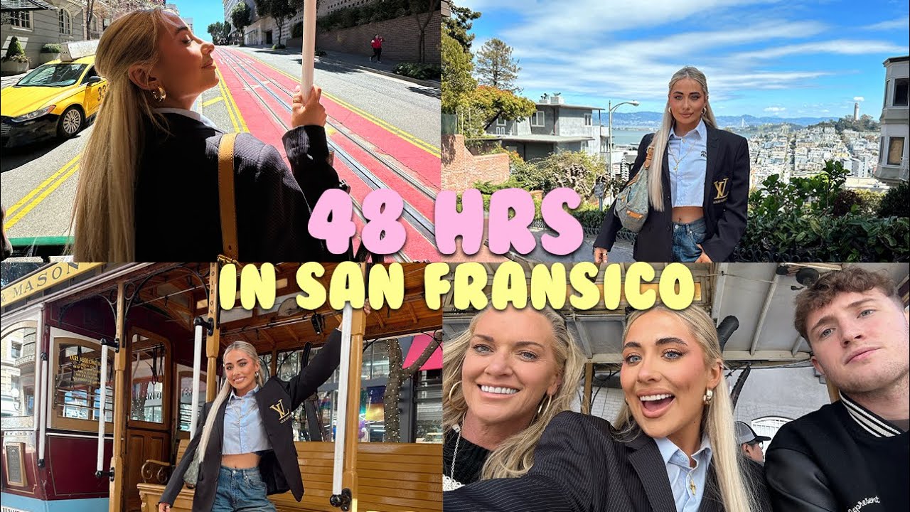 48 HOURS in SAN FRANCISCO!! Travel vlog, Golden Gate Bridge, good food ...