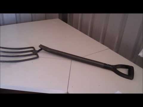 Garden Fork repair - YouTube