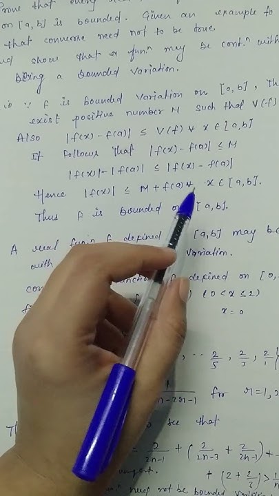 Example of Bounded variation For MSc & BSc maths #mscmathematics - YouTube