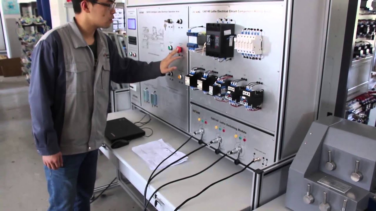 DLJCS- CA6140 Intelligent Lathe Electrical Skill Training Education Equipment - YouTube
