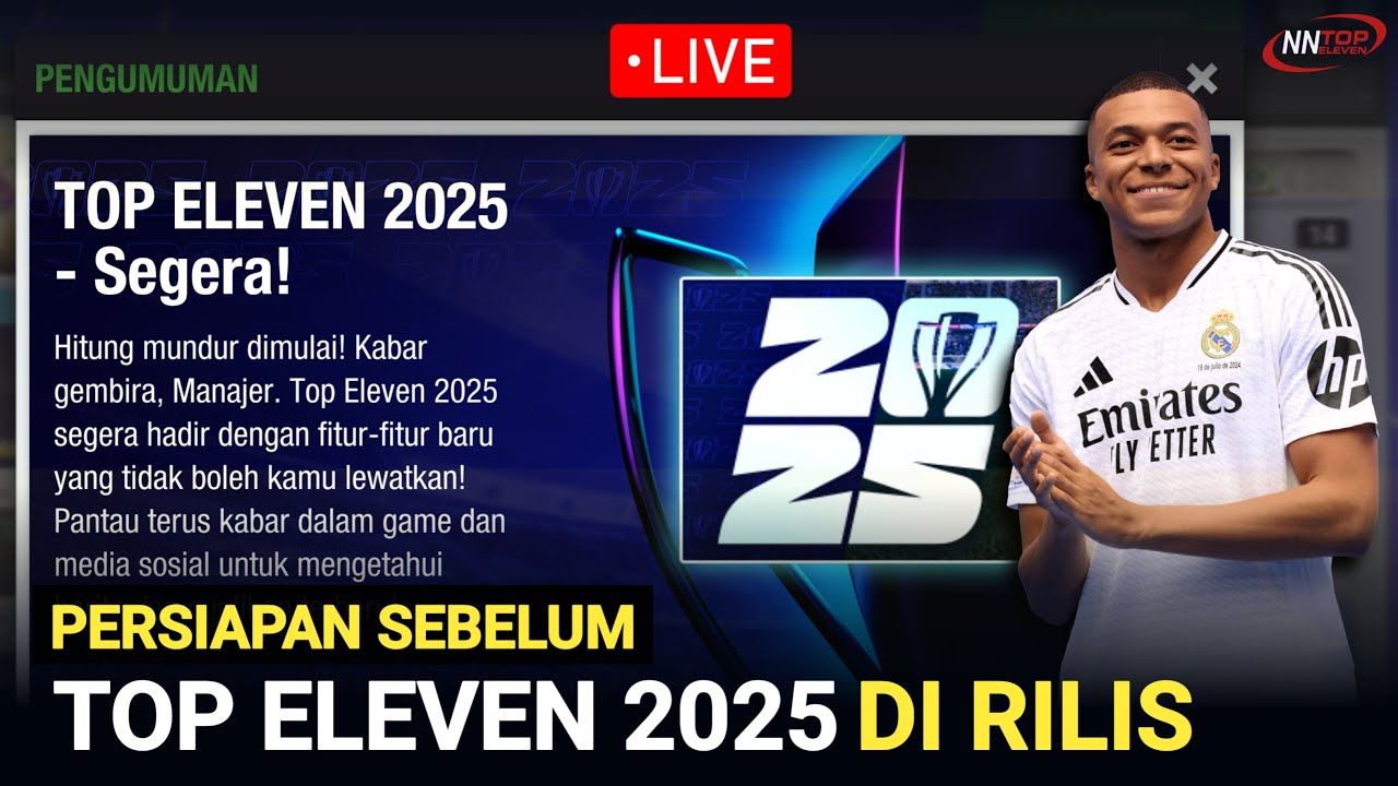 [ Live ] Persiapan Sebelum Top Eleven 2025 Di Rilis - YouTube