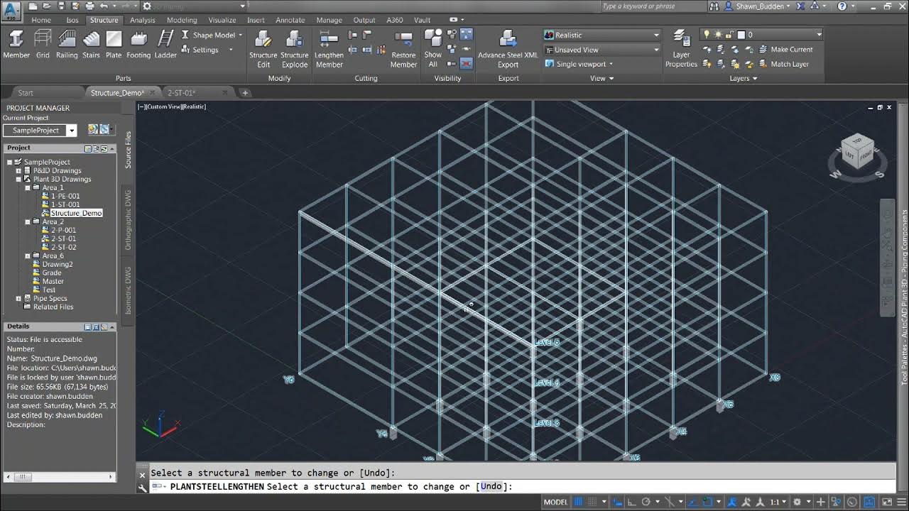 Editing Structural members Autocad Plant 3D / Autocad Plant 3D ...