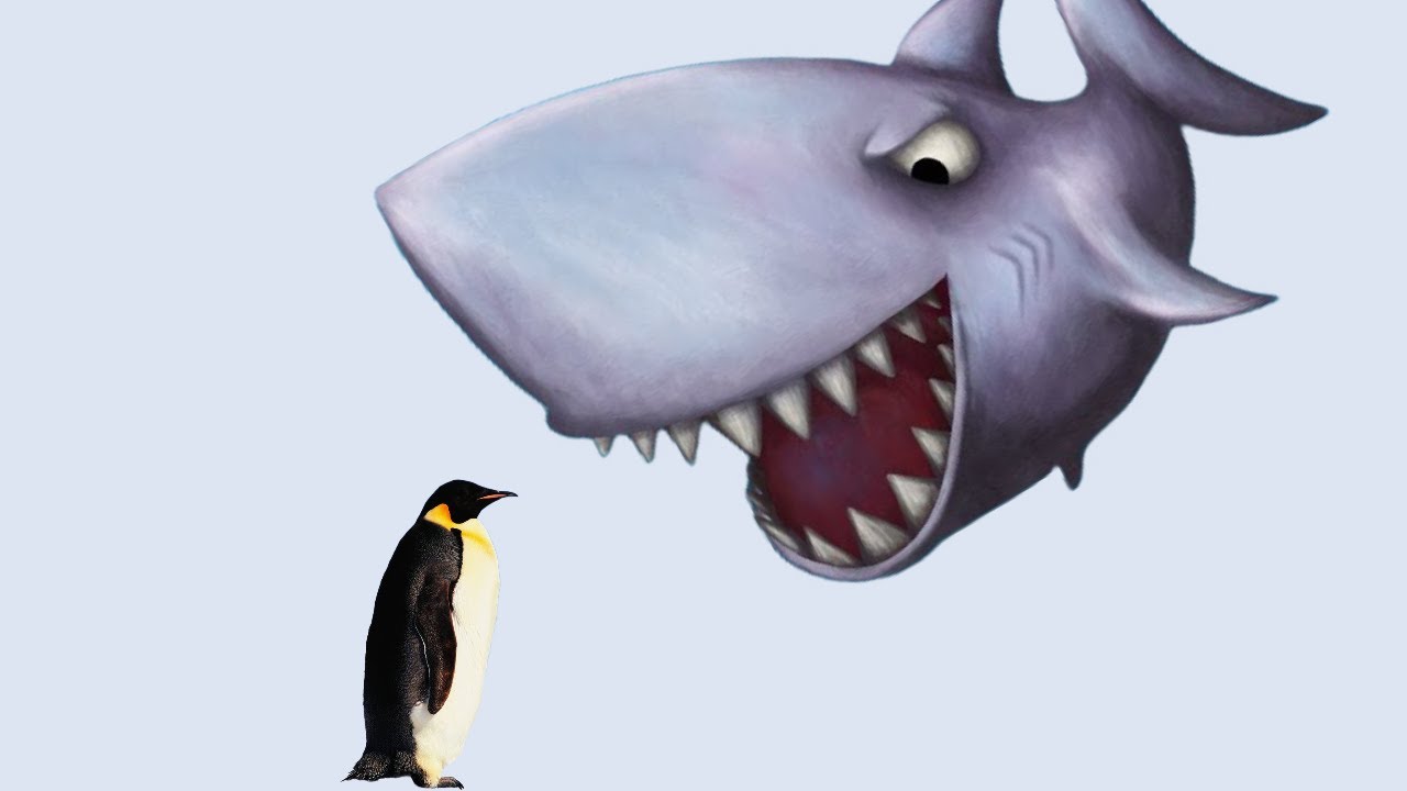 THE LAST ENCOUNTER OF A PENGUIN WITH A TINY SHARK | Tasty Blue Gameplay ...