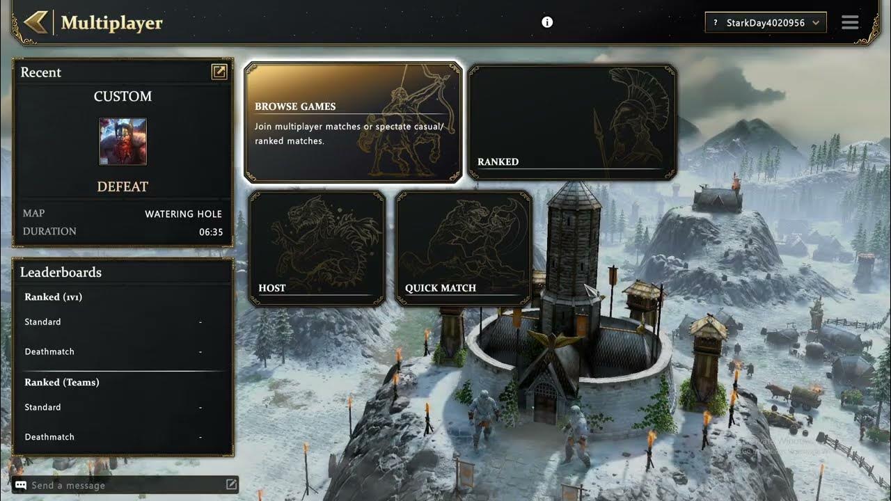 Tutorials How To Play Age of Mythology Retold Multiplayer Online Fix Game version: v100.17.31993 ...