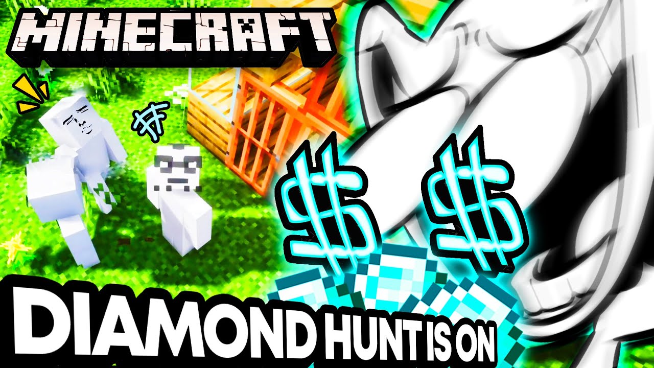 The Nuts RACE to Hunt Diamonds in Minecraft! - YouTube
