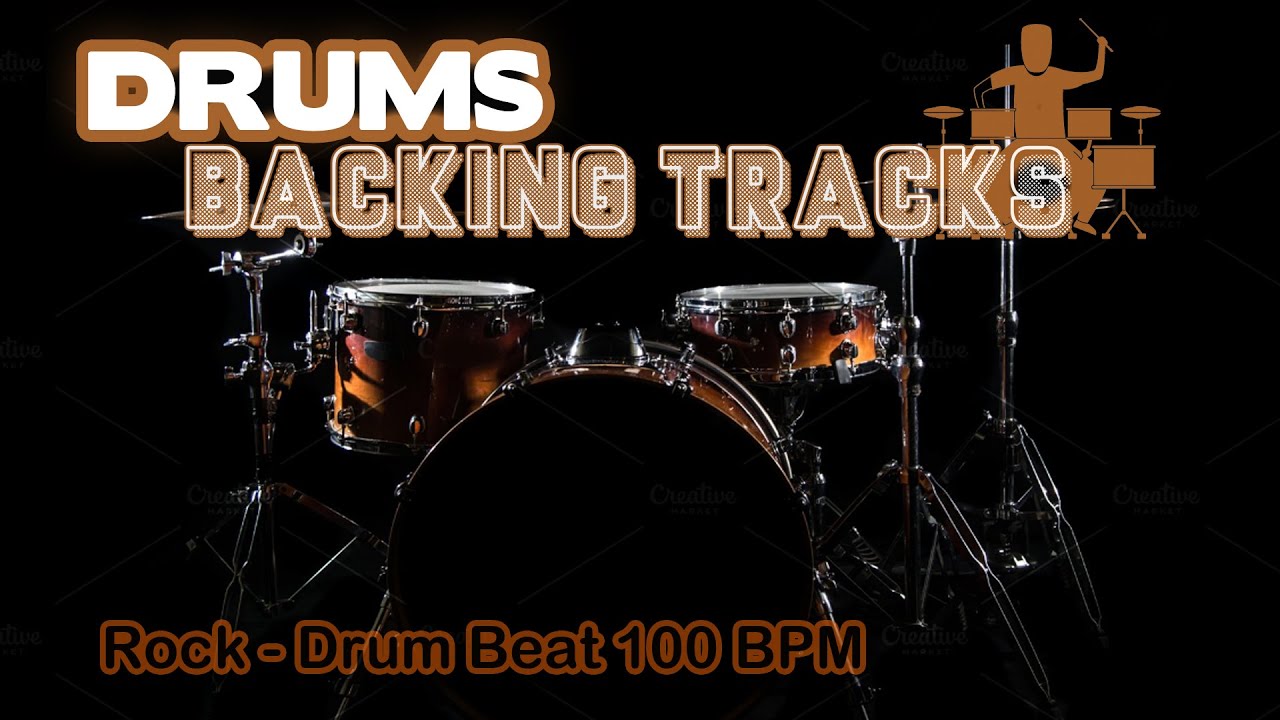 8 Minutes Backing Track - Groove Rock Drum Beat 100 BPM - YouTube