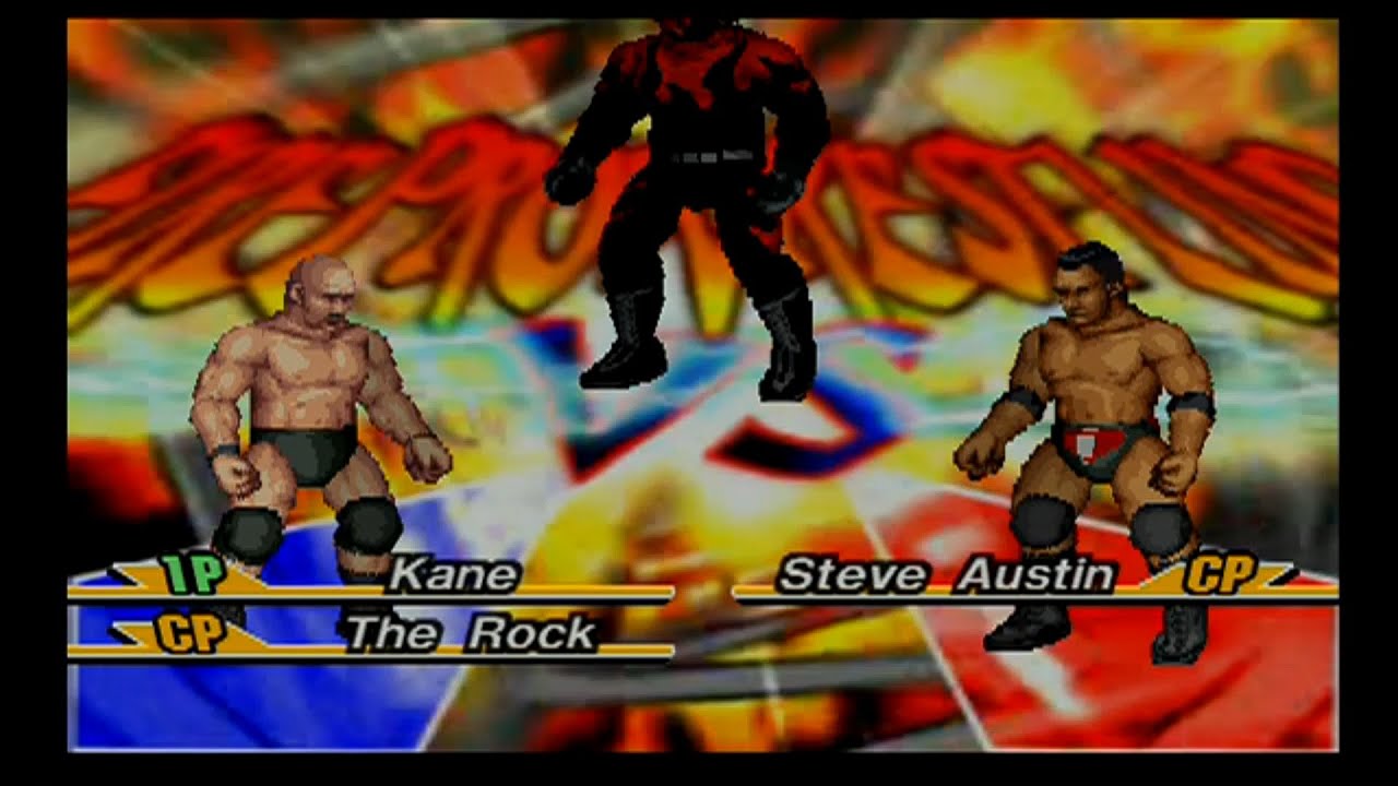 Kane vs Stone Cold vs The Rock (3 Way) - Fire Pro Wrestling Returns ...