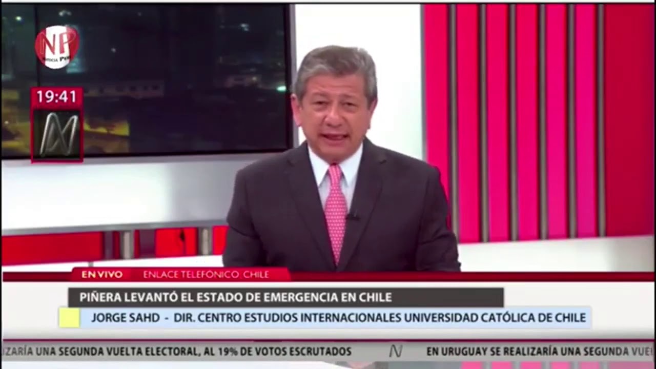 Jorge Sahd en Noticias del Perú sobre situación chilena - YouTube