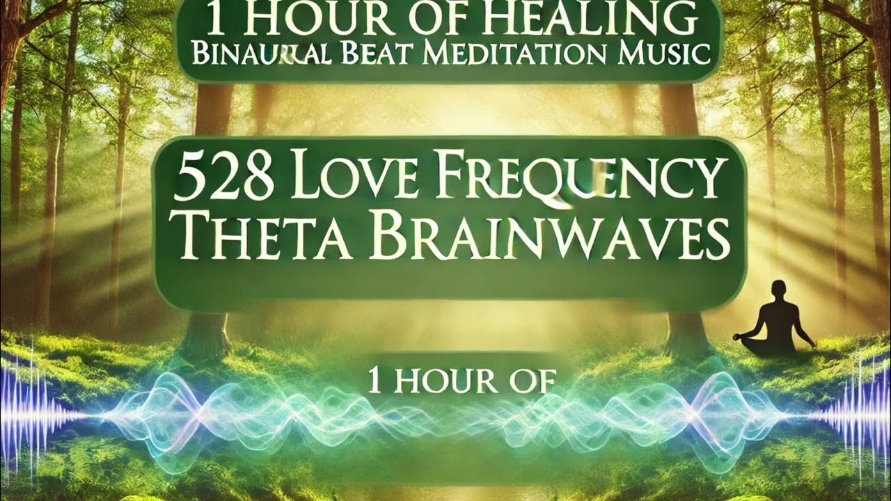 1 Hour Healing Binaural Beat Meditation Music | 528 Hz Love Frequency | Theta Brainwaves ...