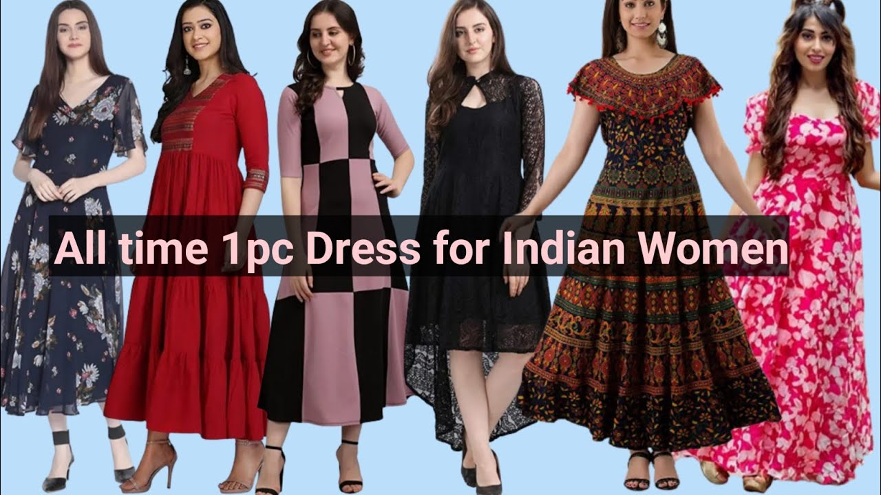 Best one PC dress / Indian one piece dress/ all time fashionable dress ...