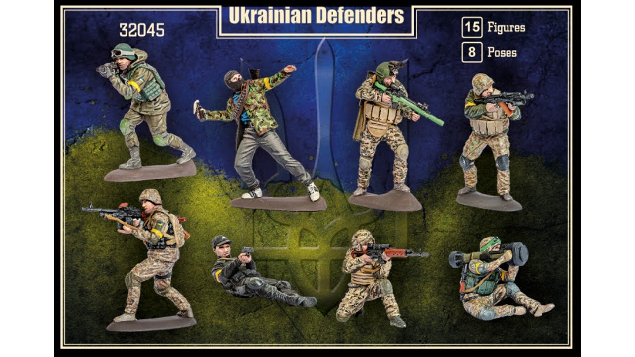 Unboxing MARS FIGURES 32045 - 1/32 - Ukranian Defenders 15 Figures ...