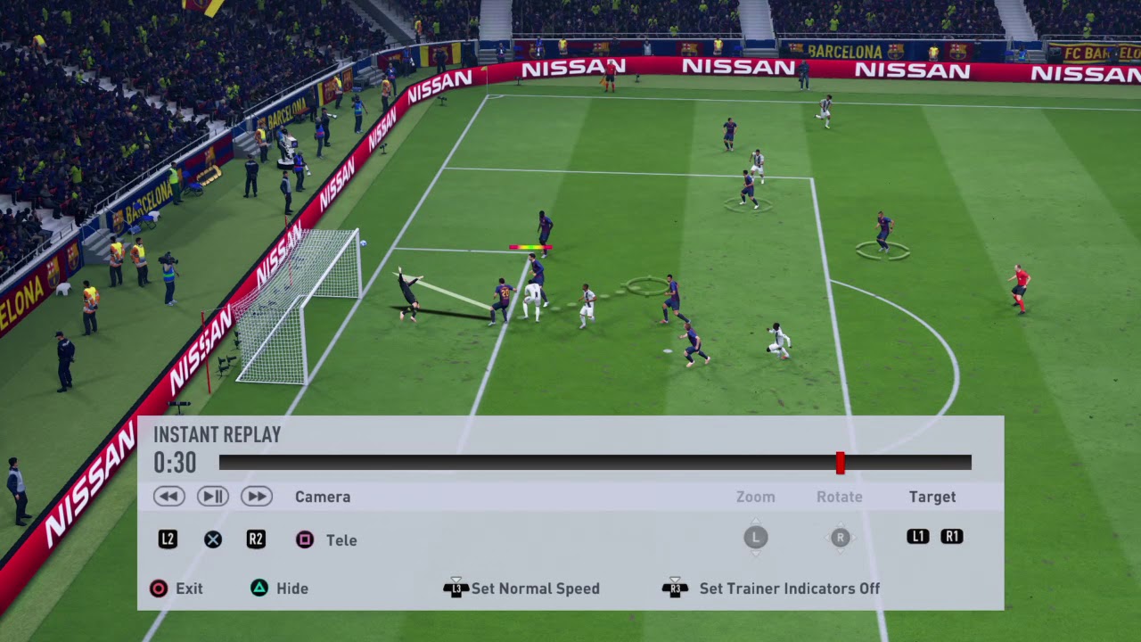FIFA 19 Ronaldo score on FCB - YouTube