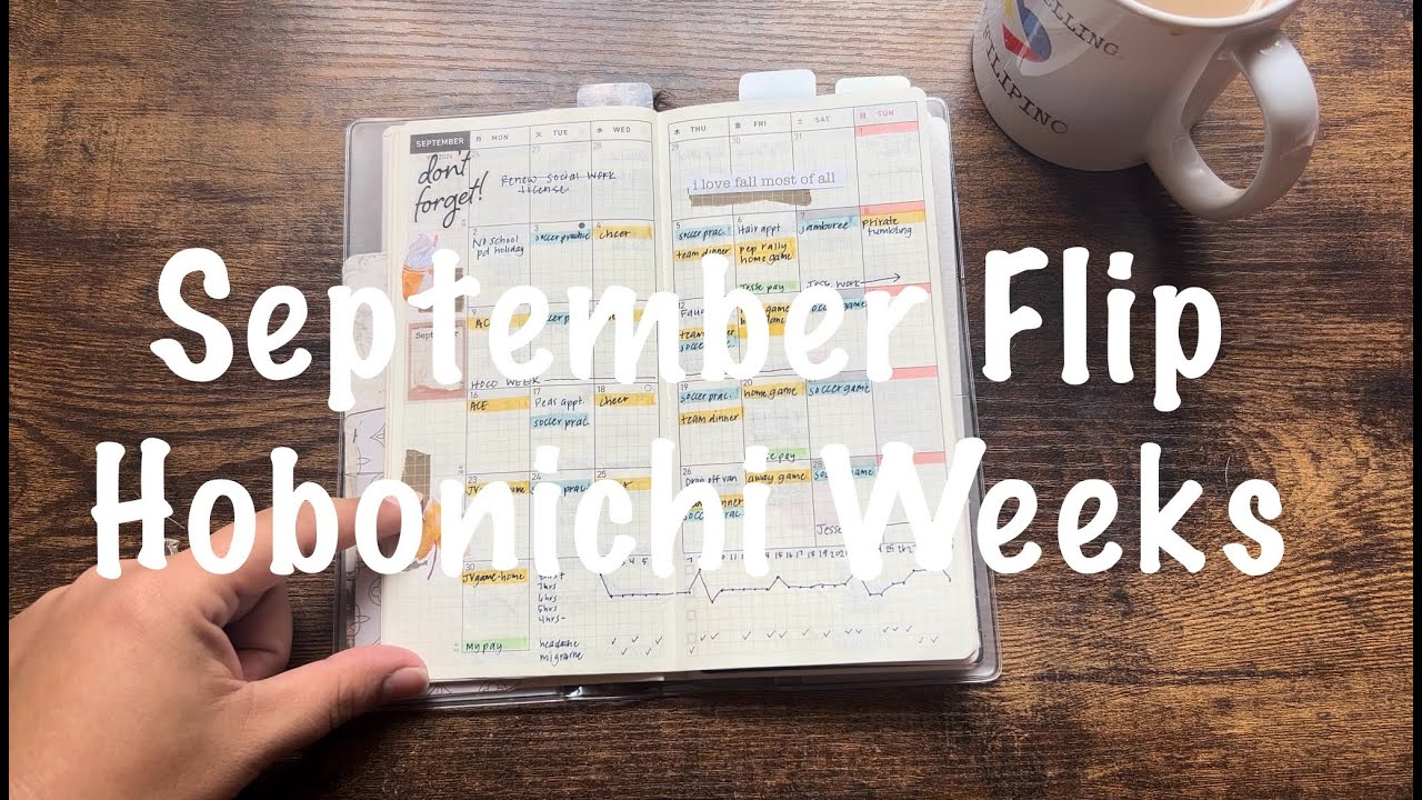 September Flip Through of my Hobonichi Weeks - YouTube