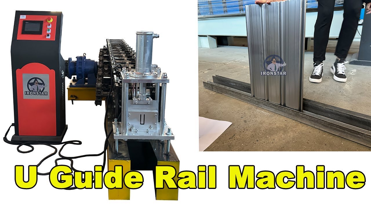 3mm 30mm 100mm 150mm height U guide rail roll forming machine in ...