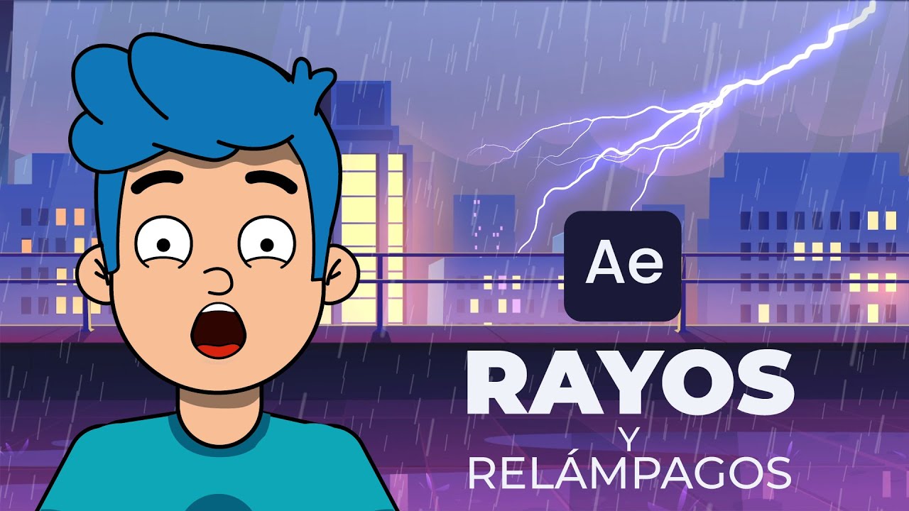 Cómo ANIMAR RAYOS y RELÁMPAGOS en AFTER EFFECTS | Tutorial Rápido - YouTube