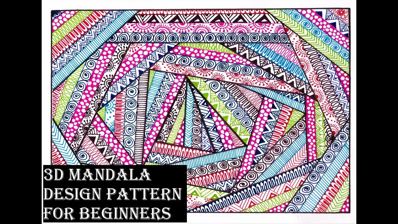 How to draw Design pattern using mandala art for beginners ...