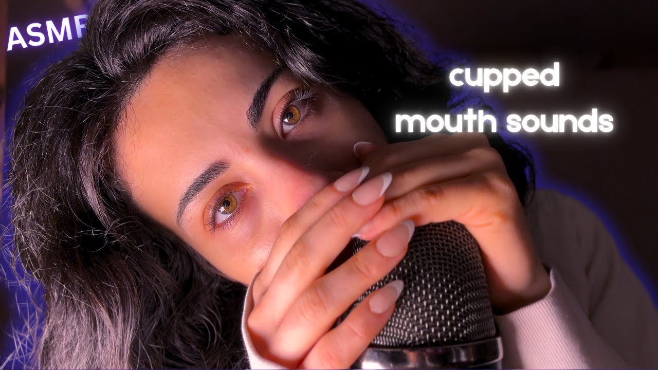 ASMR Cupped Mouth Sounds + Whispering - YouTube