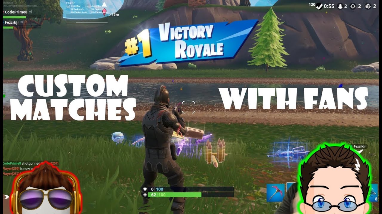 Fortnite - Custom Match w/ Fans! - YouTube