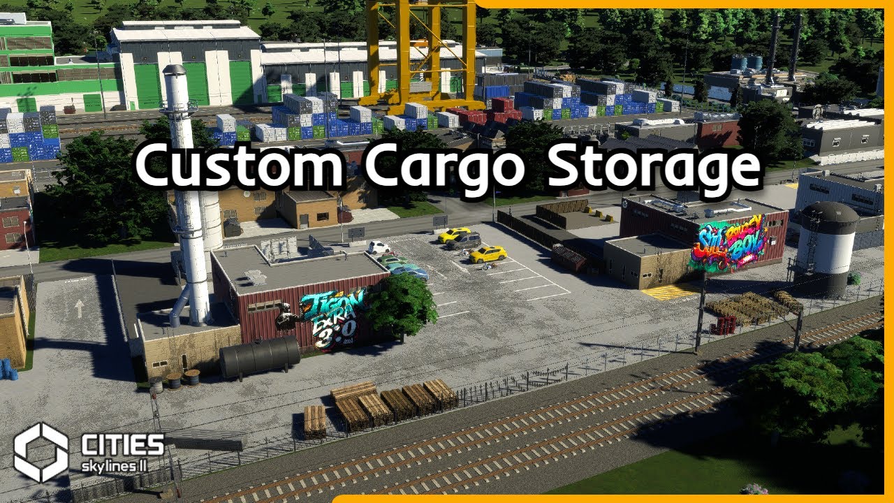 Designing a Custom Cargo Storage Area In Cities Skylines 2 | Orange ...