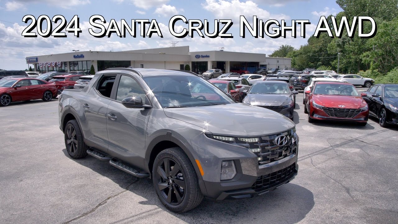 New 2024 Hyundai Santa Cruz Night AWD at Hyundai of Cookeville - YouTube