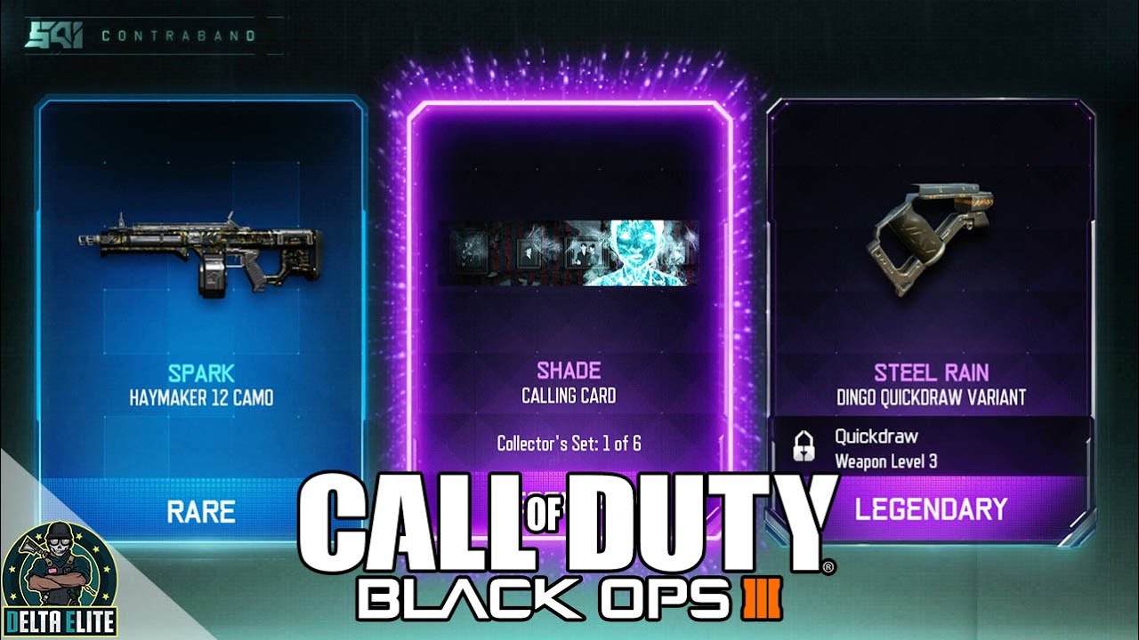Black ops 3 - Supply Drop Opening Week 2 | SICK LEGENDARY CALLING CARD ...