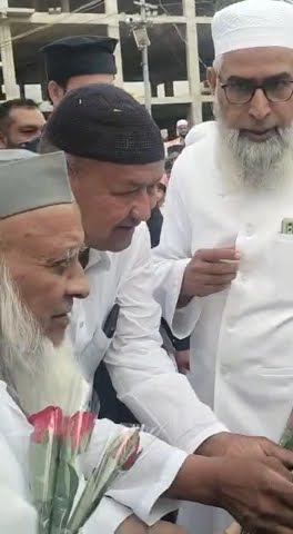 Hazrat Molana Khalid Saifullah Rahmani in Jamia islamia Banjari #AIMPLB ...