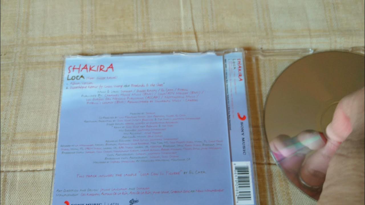 Unboxing Shakira "Loca" (Cd Single) - YouTube