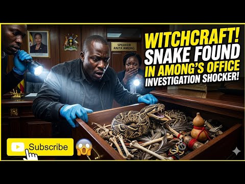 SHOCKING😳: Investigators discover a big snake in speaker Anitah Among's office😳