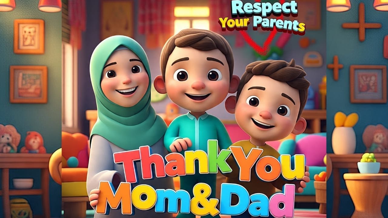 "Thank You Mom Thank You Dad" | Family Song For Kids - YouTube