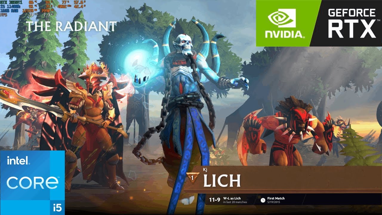 Dota 2 Single Draft | Intel 5 11400h + RTX 3050 Ti 4GB - YouTube