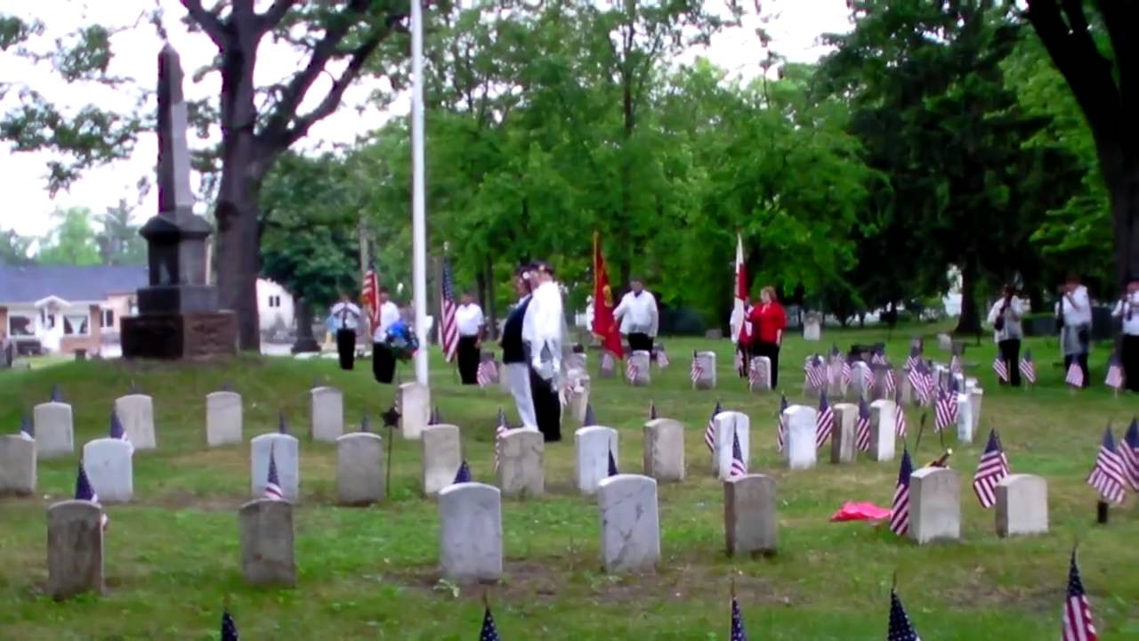 Memorial Day Service 2010 - Pine Ridge Cemetery, Bay City, MI - YouTube