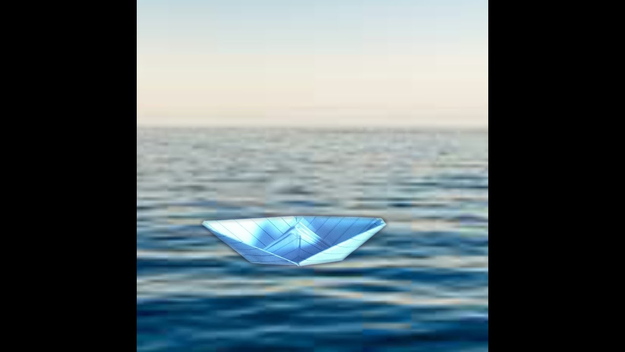 How to make a paper boat that can float in water easily - YouTube