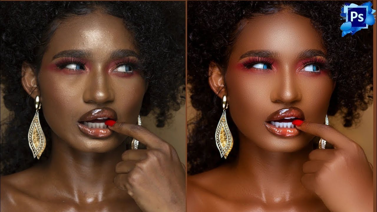 How to Skin Retouch using Frequency Separation | Photoshop Tutorial ...