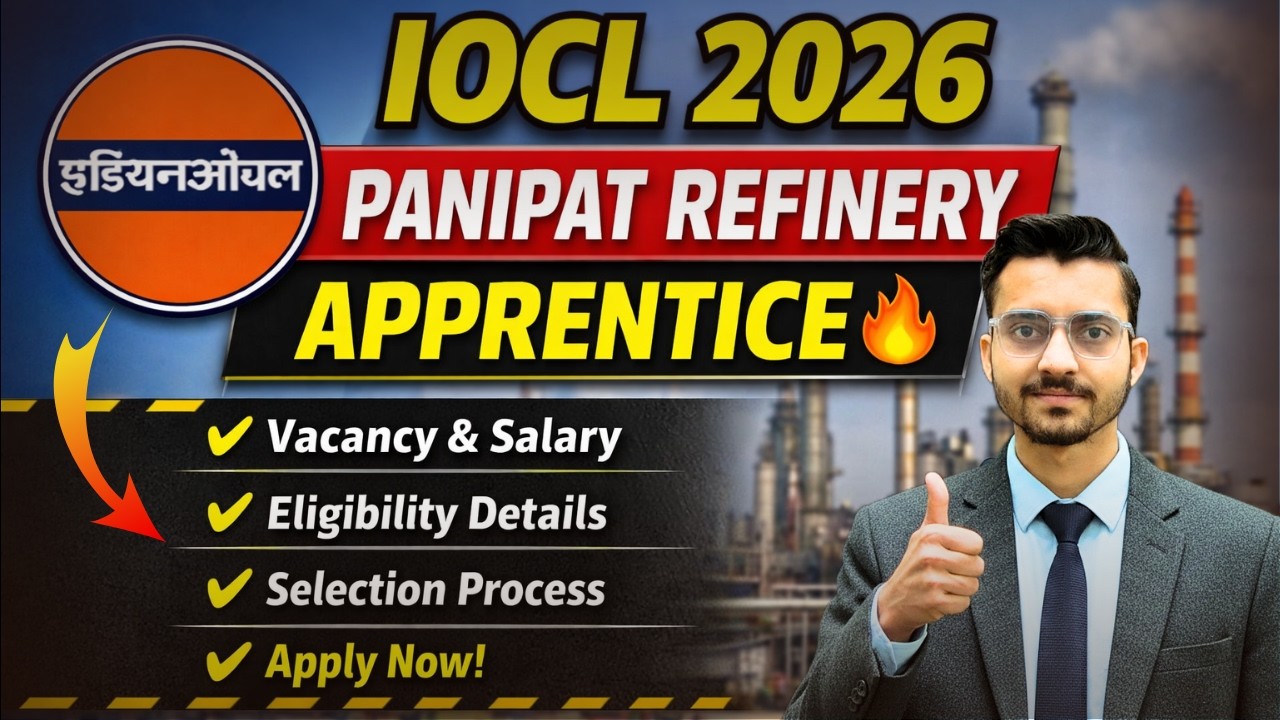 IOCL Panipat Refinery Apprentice Recruitment 2026 | IOCL Vacancy ...
