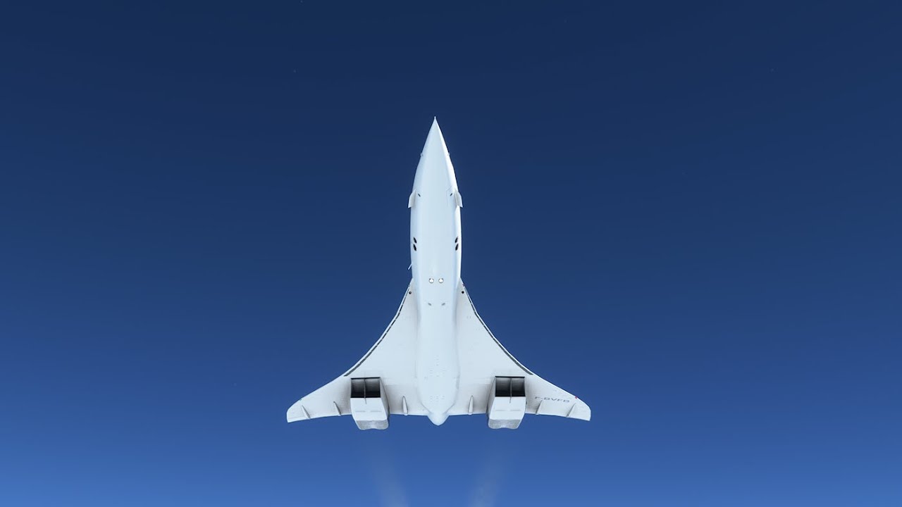 Standing near a Concorde doing Mach 2. MSFS 2020 - YouTube