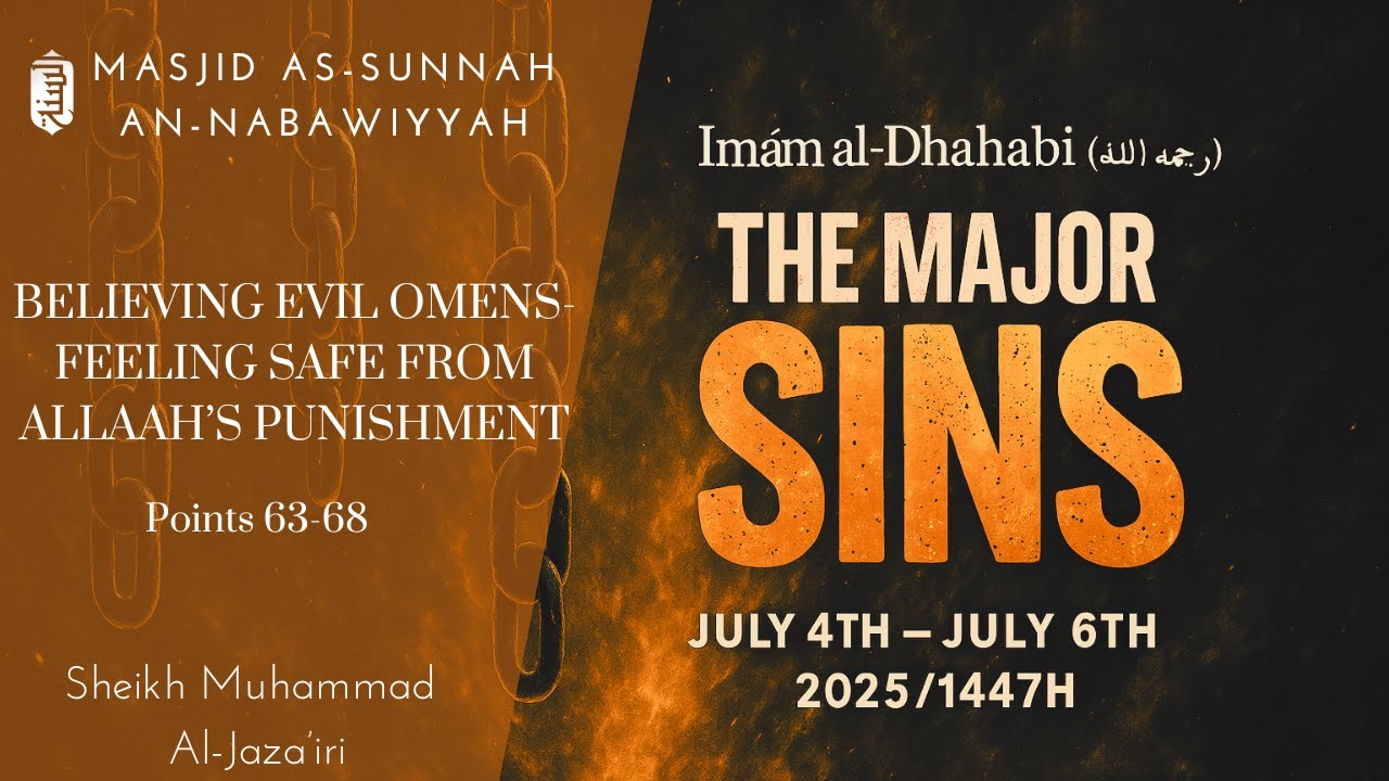 Believing Evil Omens-Feeling Safe from Allaah's Punishment| [63-68] Sh ...