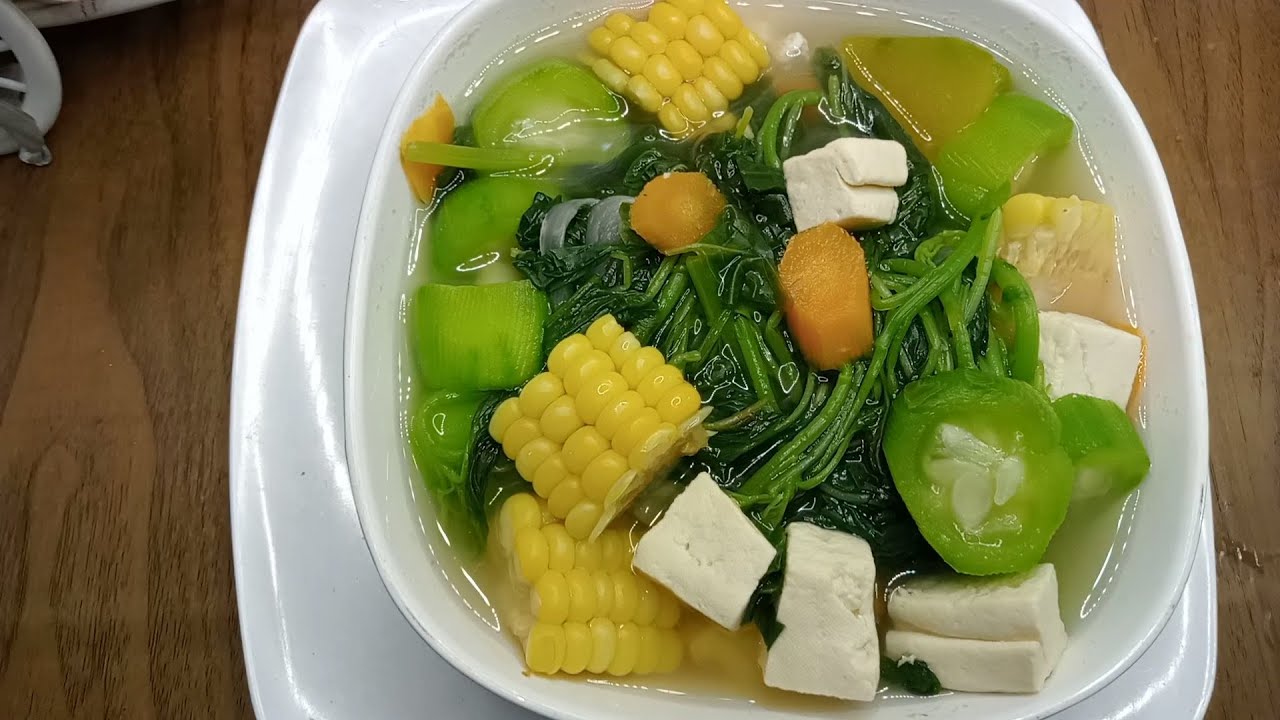 Sayur bening gambas dan bayam // enak dan seger - YouTube