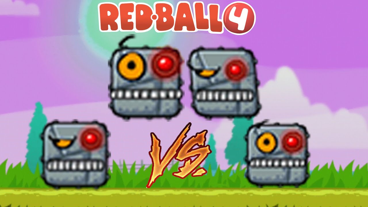 Red Ball 4 - Bomb Box Vs Bomb Boss in All Battle - All Maps - YouTube