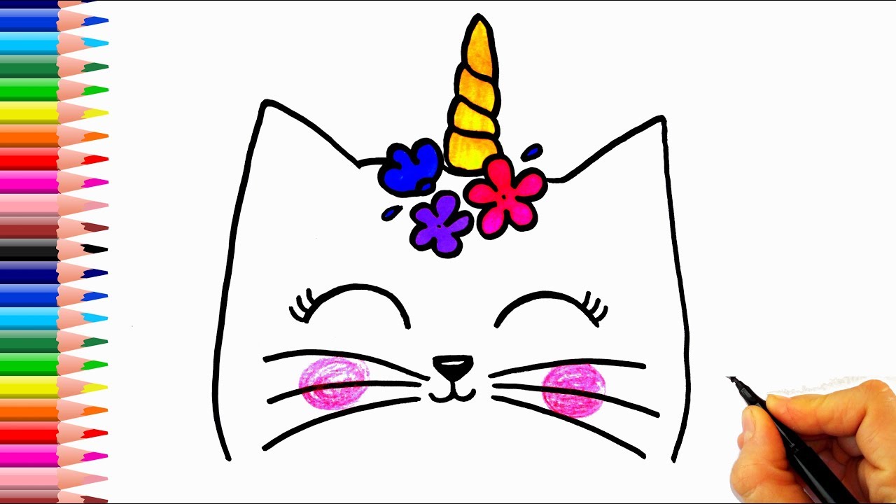 Caticorn Nasıl Çizilir? - How To Draw a Caticorn - YouTube