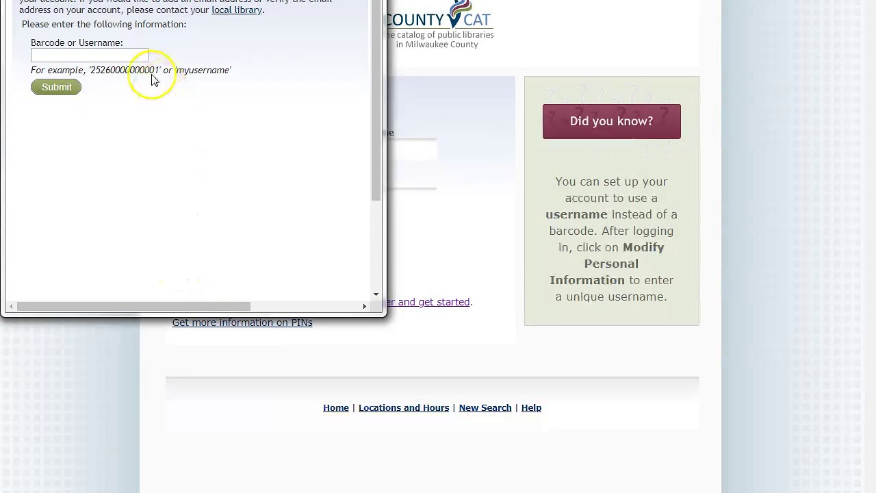 How to Reset Your CountyCat PIN - YouTube