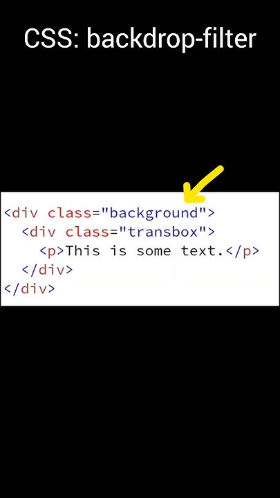 CSS Backdrop Filters 🎨 Add BLUR Effect to your Website - YouTube