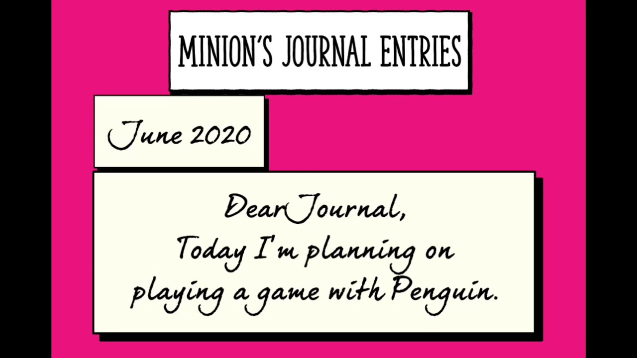 Minion’s Journal Entries | Playing a Game with Penguin | Kids’ Short ...