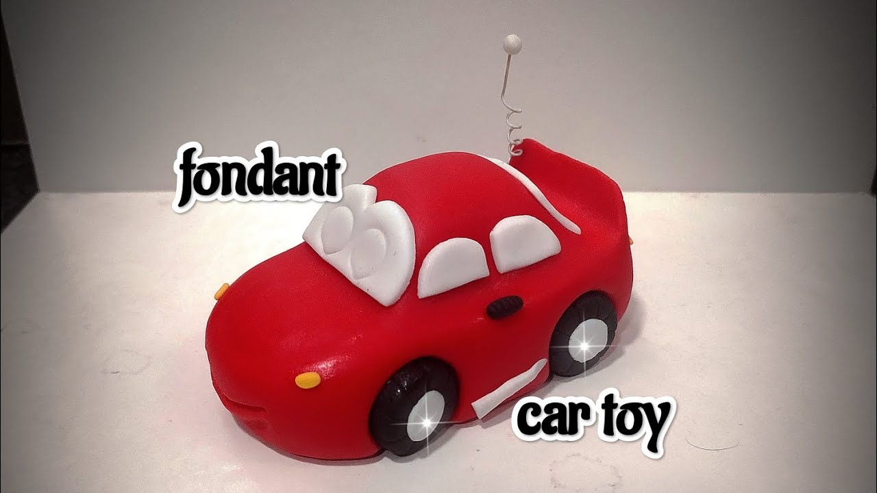 fondant car toy/how to make fondant car toy/I am chef sanjay /car cake ...