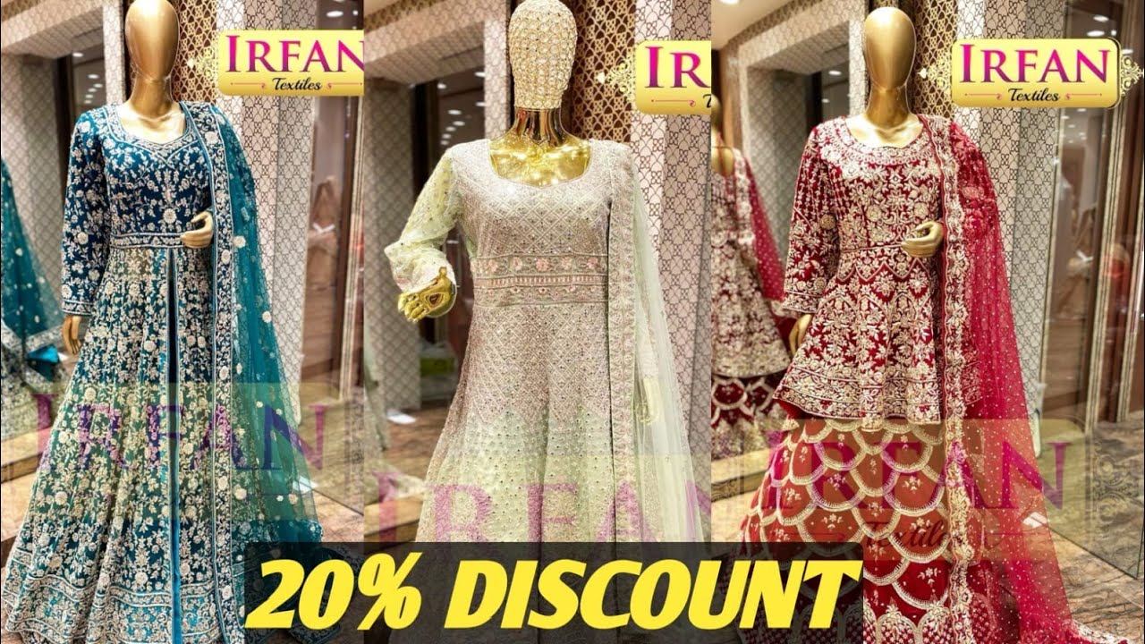 designer bollywood bridal wear collection in hyderabad // Irfan textile ...